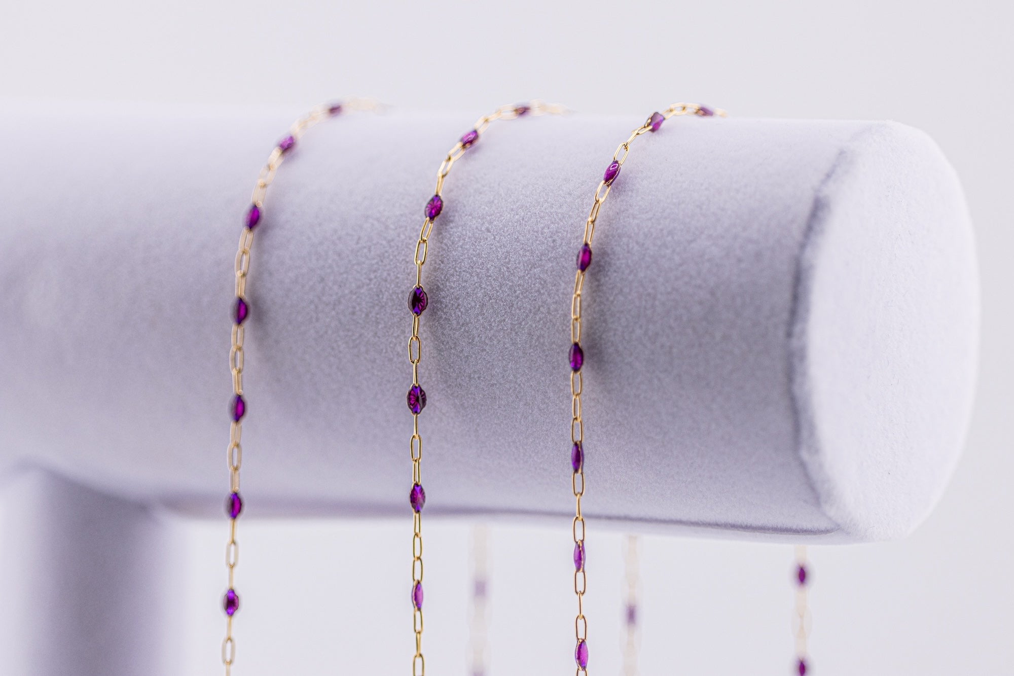 Highland - 14K Gold Filled Enamel (Purple) – LINKED Permanent Jewelry ...