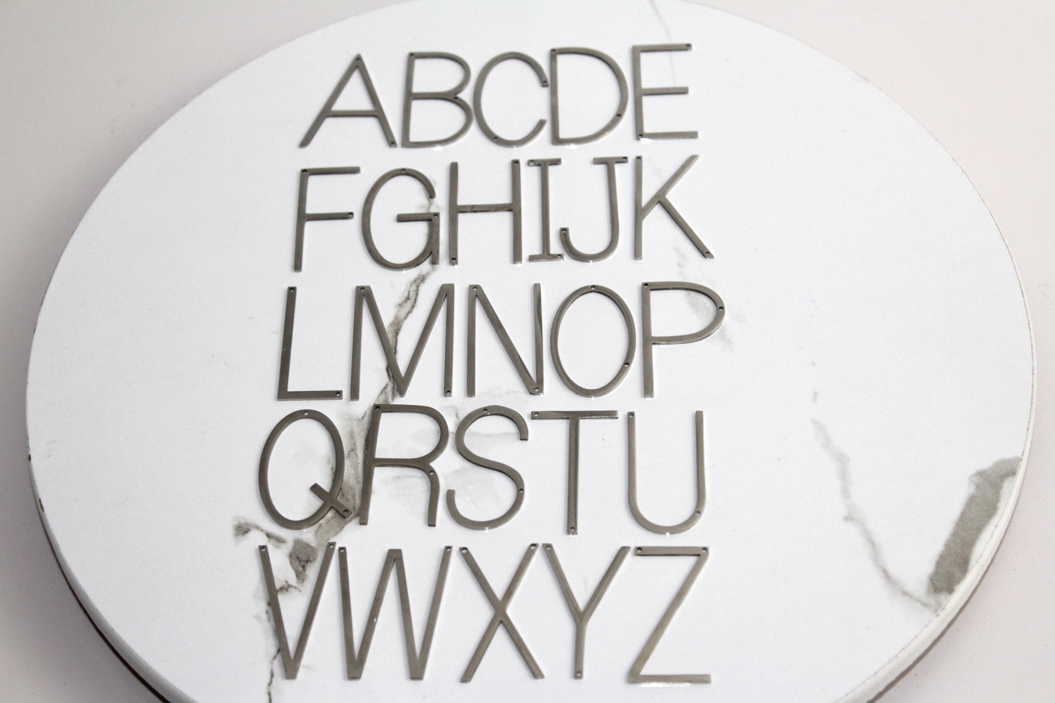 Large Letter Charm - Silver Plated – LINKED Permanent Jewelry Training ...