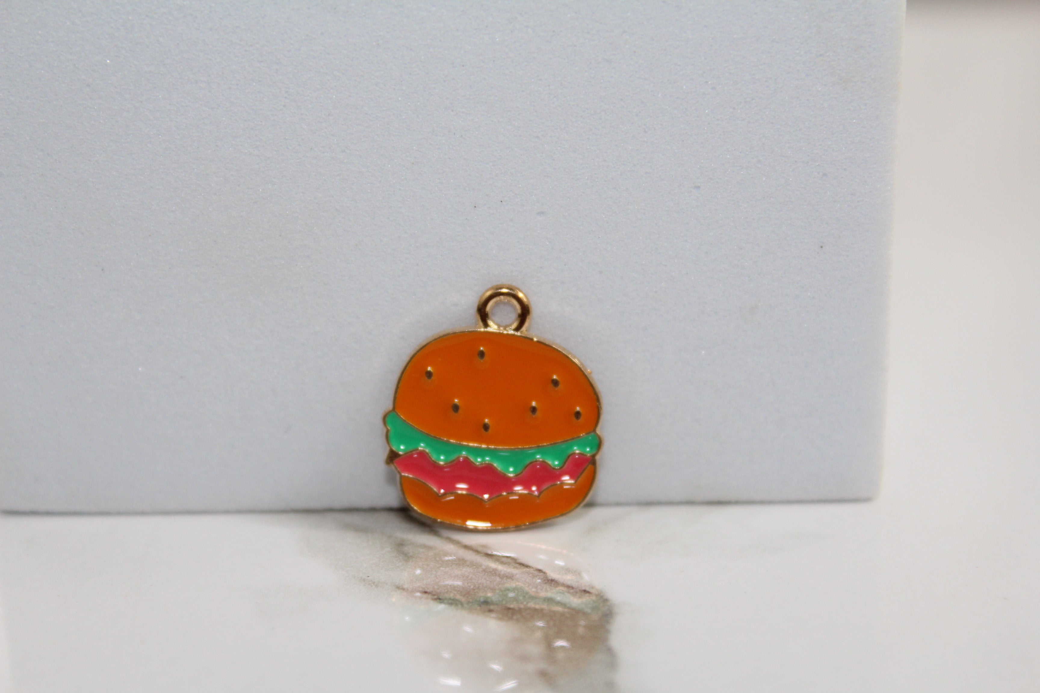 Cheeseburger Charm - Gold Plated – LINKED Permanent Jewelry Training ...