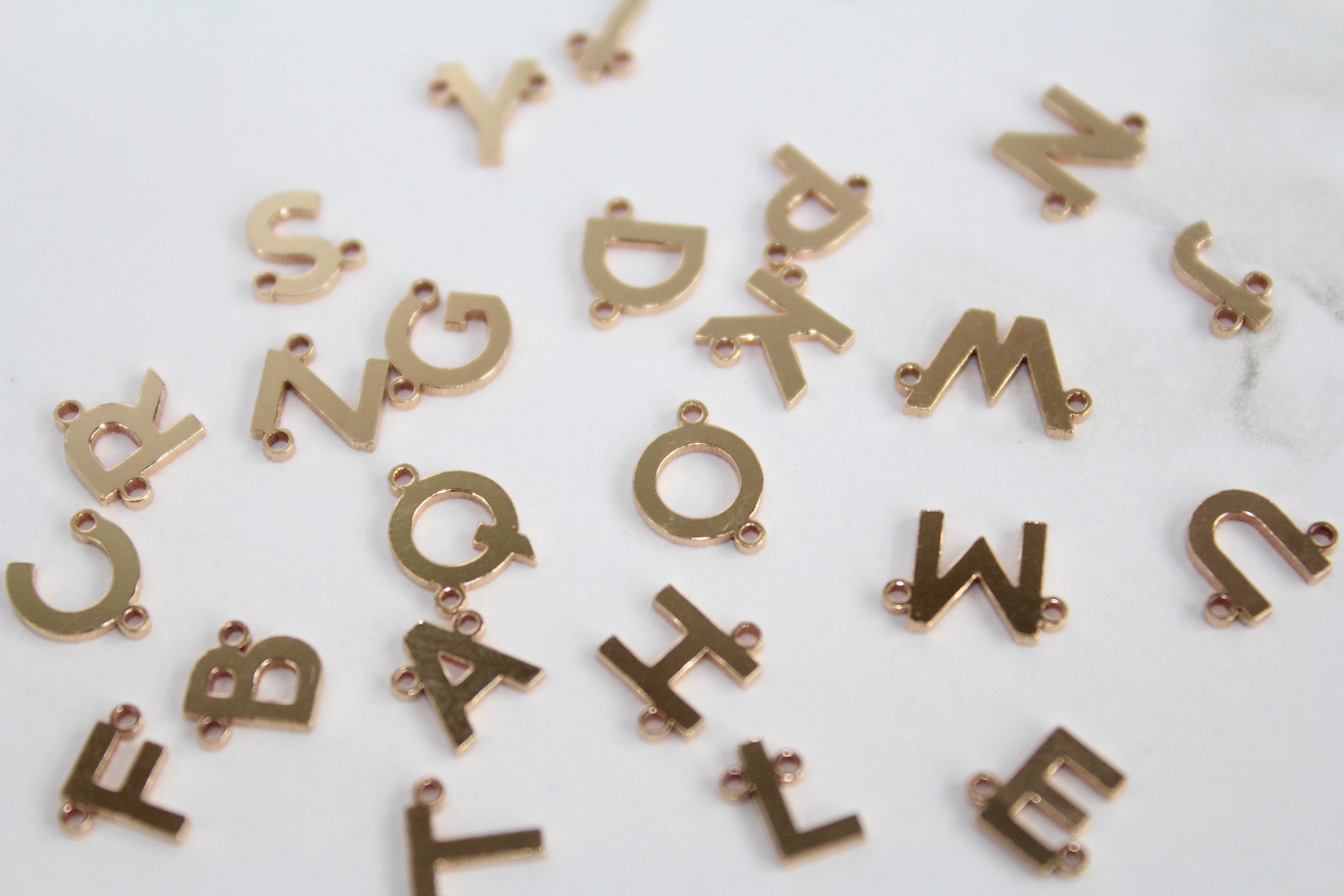 Block Style Letter Connector - 14K Gold Filled (Yellow) – LINKED ...