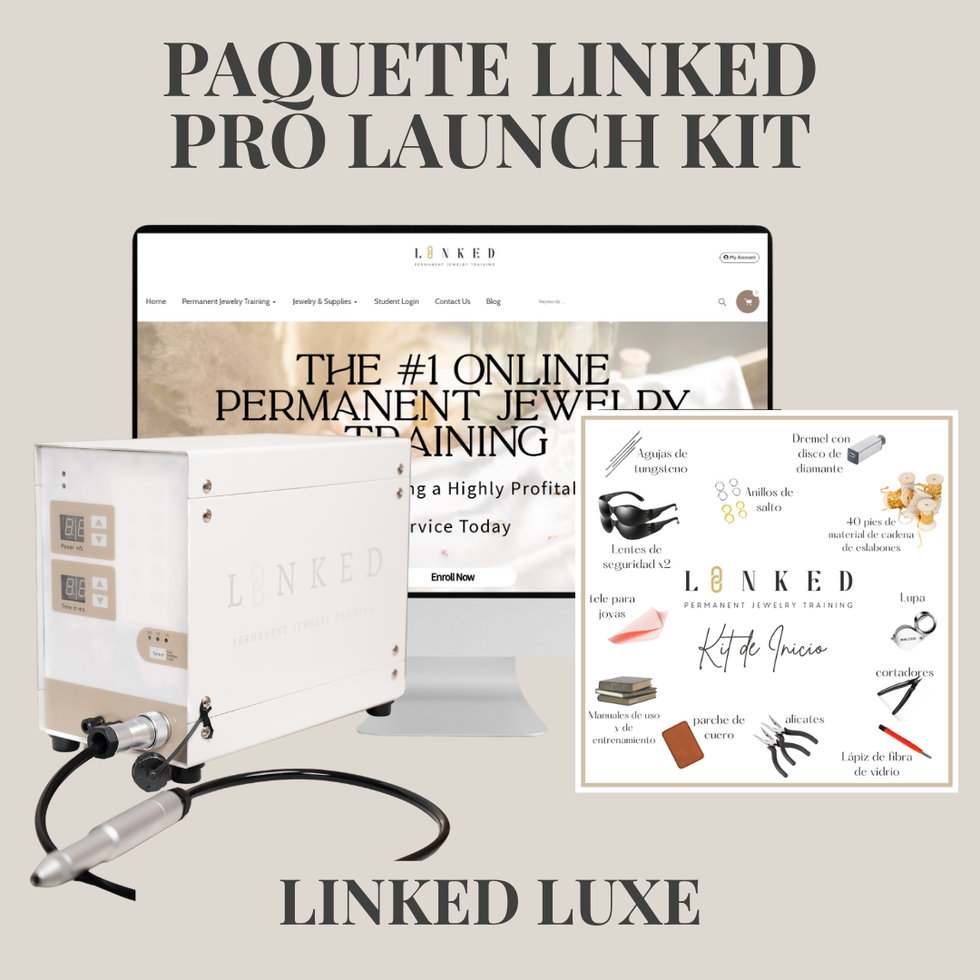 Paquete LINKED Pro Launch Kit: LINKED Luxe – LINKED Permanent Jewelry ...